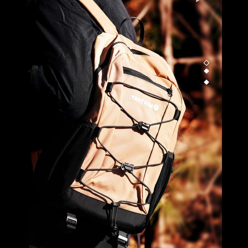 Outdoor mountaineering bag elastic rope backpack expansion modification ...