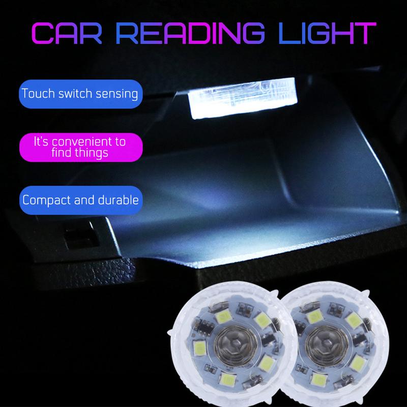 2pcs 5 LED Car Interior Reading Lights Touch Lights Ceiling Dome ...