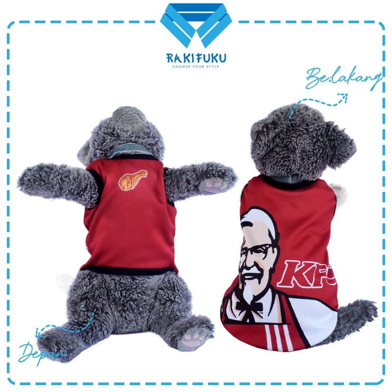 Baju Kucing Lucu Murah Motif KFC Cowo Cewe Jantan Betina Aksesoris ...