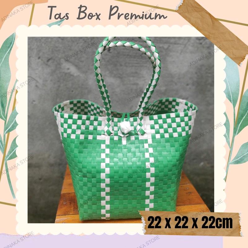 Tas Anyaman Premium model box ukuran 22 Tote Wanita - Shop | Tokopedia