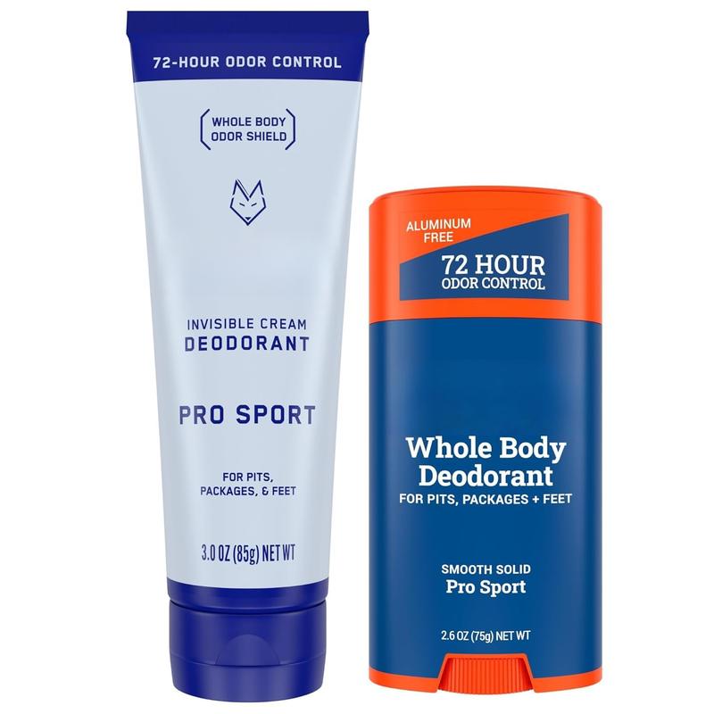 Whole Deodorant - Invisible Cream and Solid Formulas - 72 Hour Odor ...