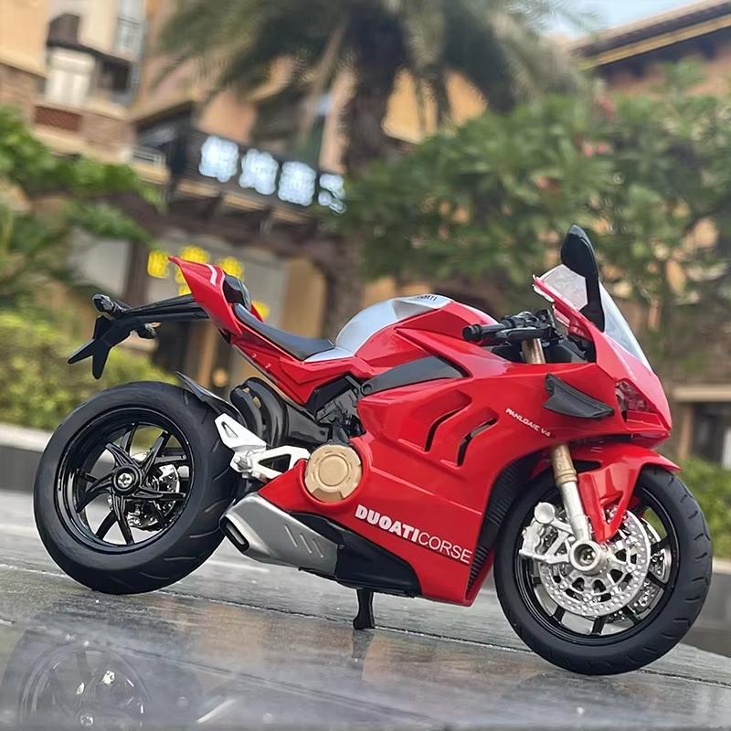 1/12 Diecast Ducati Panigale V4S model miniatur pajangan mainan - Shop ...