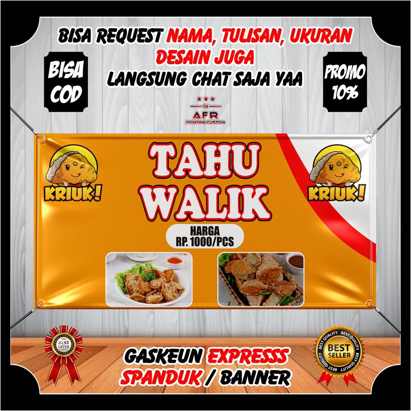 Spanduk Banner Tahu Walik Jualan Makanan Tahu Walik Berkualitas Design ...