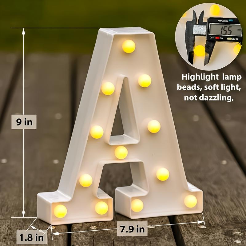Light Up Letters, LED Letter Lights 26 Alphabet, Decorative Lighted ...