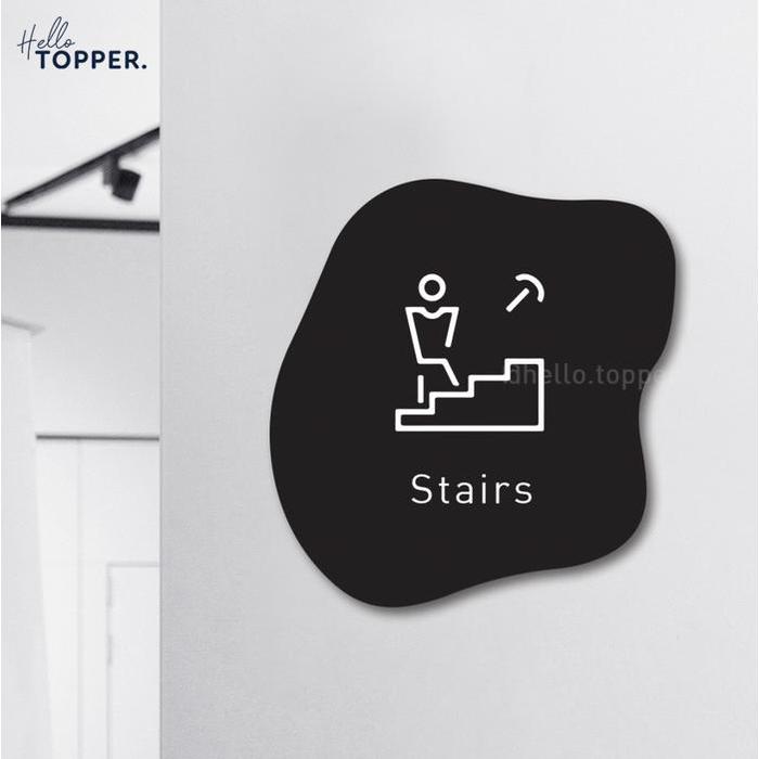 Promo Stairs Naik Tangga Sign Board Akrilik Print Signage Acrylic ...