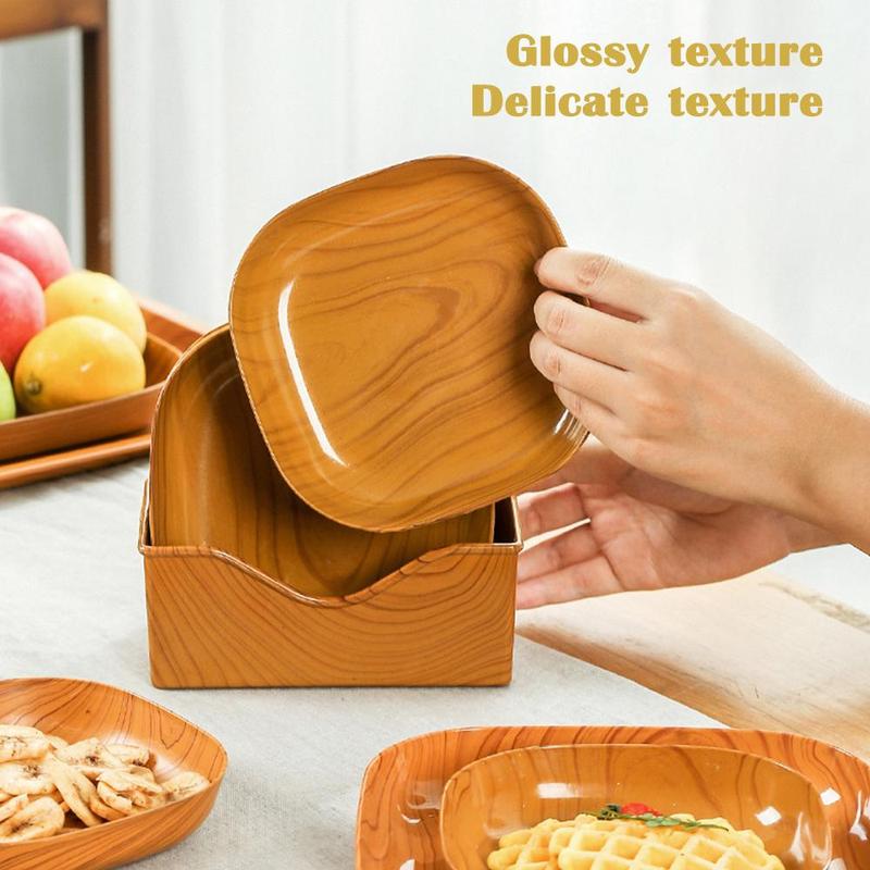 Pinggan Plastik Segi Empat, Alat Dapur, 15cm, dengan Pad Cawan - TikTok ...