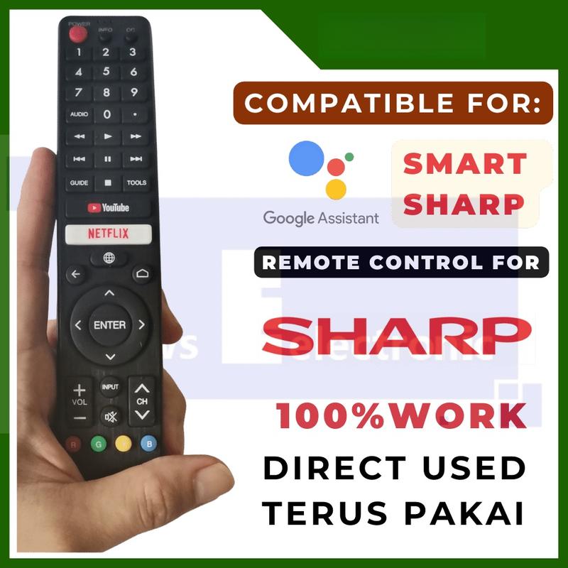 Điều khiển từ xa TWS, cho TV thông minh Sharp Netflix GB326WJSA, - TikTok Shop Vietnam