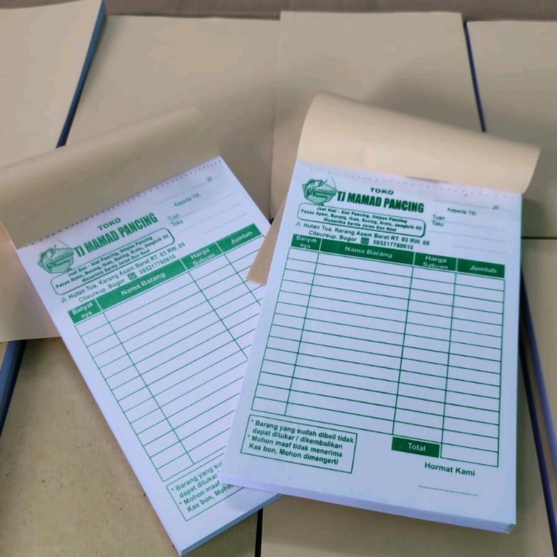 CETAK NOTA PENJUALAN KWITANSI NOTA OLSHOP Hitam - Shop | Tokopedia