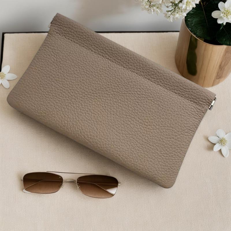 Self-Closing First Layer Cowhide Long Wallet, Passport, Driver'S ...