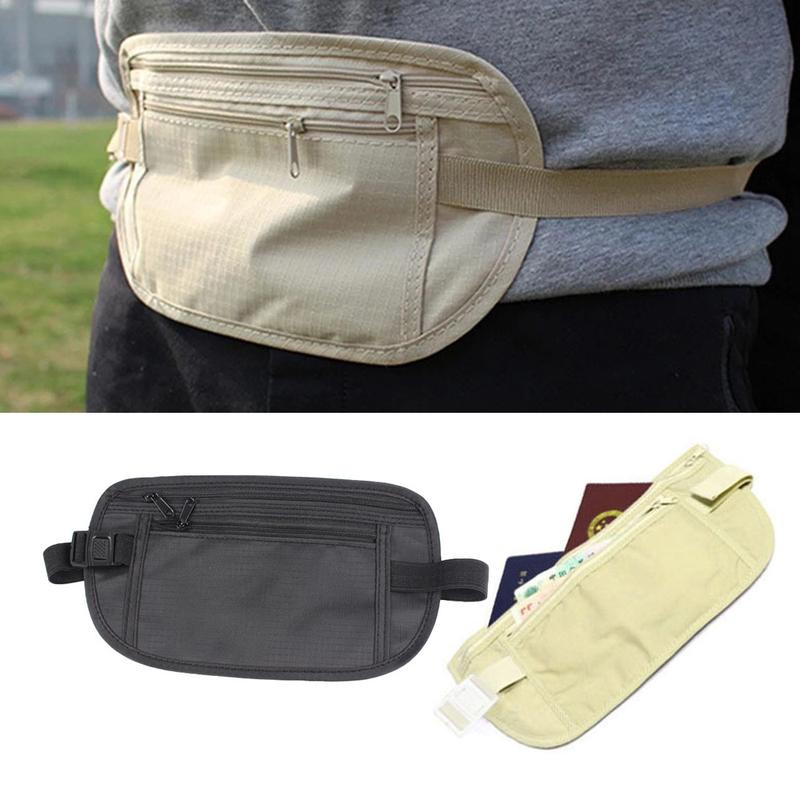 Invisible Waist Bag Travel Passport Money Belt Pack Pouch Hidden ...