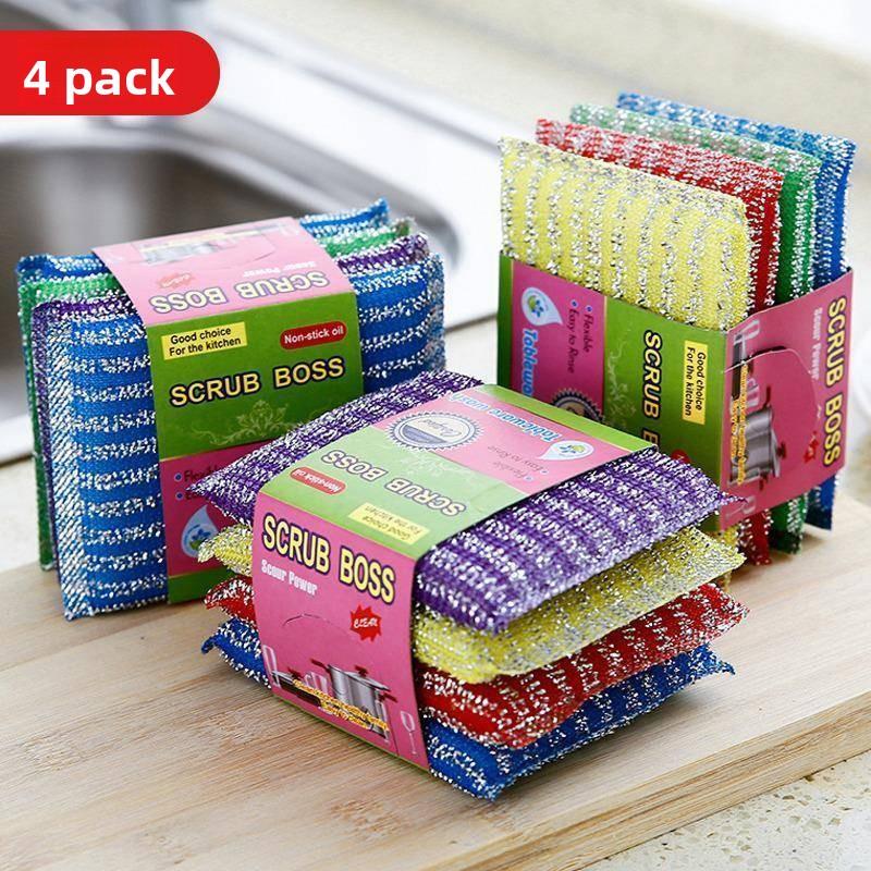 [Silver Silk]Thickened Cleaning King - Scouring Pad, Sponge Scrubber ...
