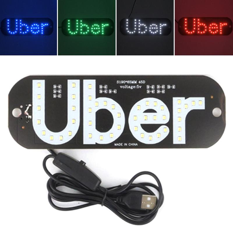 12V LED Car UBER Cab Indicator Lamp Windscreen Sign Windshield - TikTok ...