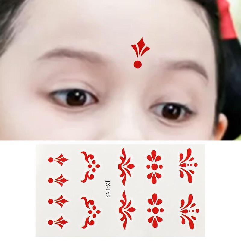 Pelekat Dahi, Mudah Alih, Kecantikan Tahun Baru, Corak Tatu Muka ...