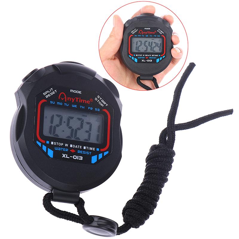 Jam randik Chronograph profesional, paparan LCD, digital, dengan ...