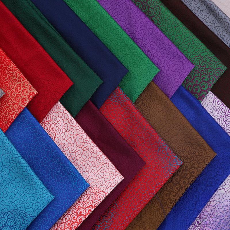 1*0.75M Mongolian Brocade Jacquard Silk Satin Cloth Chinese Dress ...