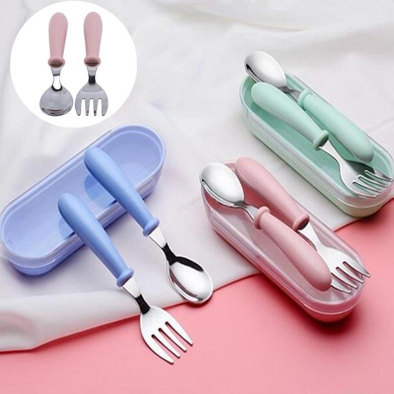 Tableware Set Children Utensil Toddler Dinnerware Food Feeding Kids ...