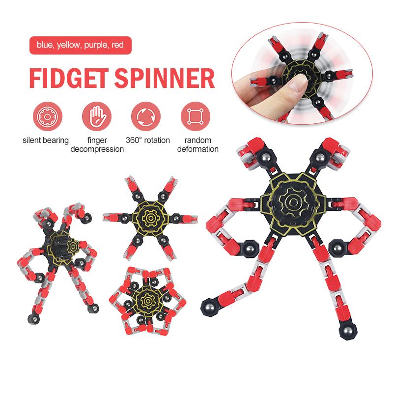 Fidget Spinner Toy Colorful Deformed Action Figure Hand Fingertip ...
