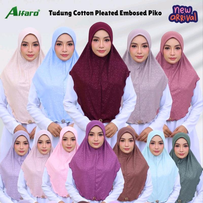 Alfaro Knitted Embosed Instant Hijab With Awning - TikTok Shop Philippines