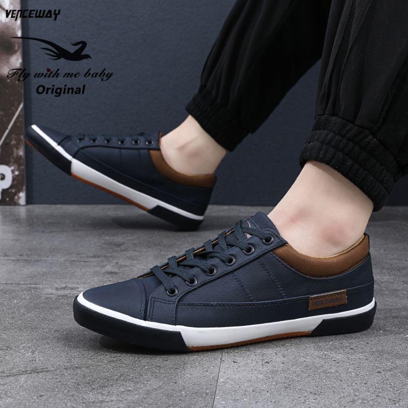 2023 Venceway Leather Korea Style Mens Fashion Shoes 40-45#w2011 ...