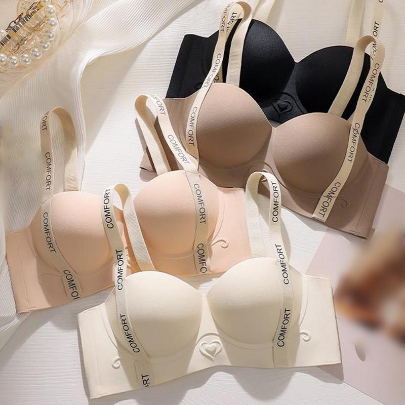 Seamless Close-fitting Push Women Up Bras Soft Comfortable 3D Support ...