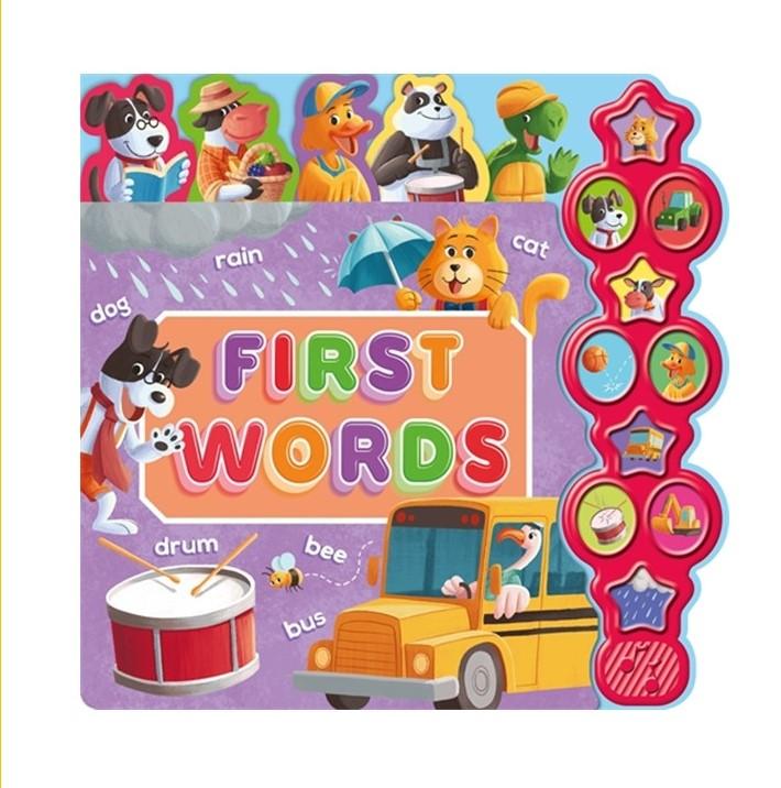 First Words Sound Book For Preschool Kids With Animals Farm Household ...