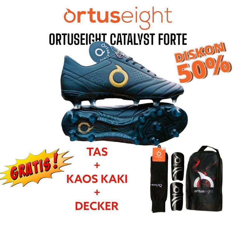 SEPATU BOLA ORTUS CATALYST FORTE HITAM TERBARU futsal - Shop | Tokopedia