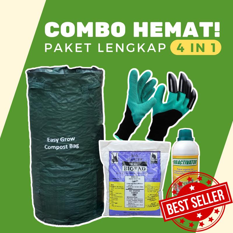 [COMBO HEMAT] Compost Bag 200 Liter Dan Pengurai Lengkap Paket - Shop ...