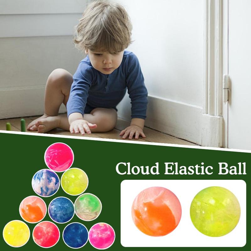 10Pcs Bouncy Ball Bouncing Balls Rubber Elastic Outdoor Toys - TikTok ...