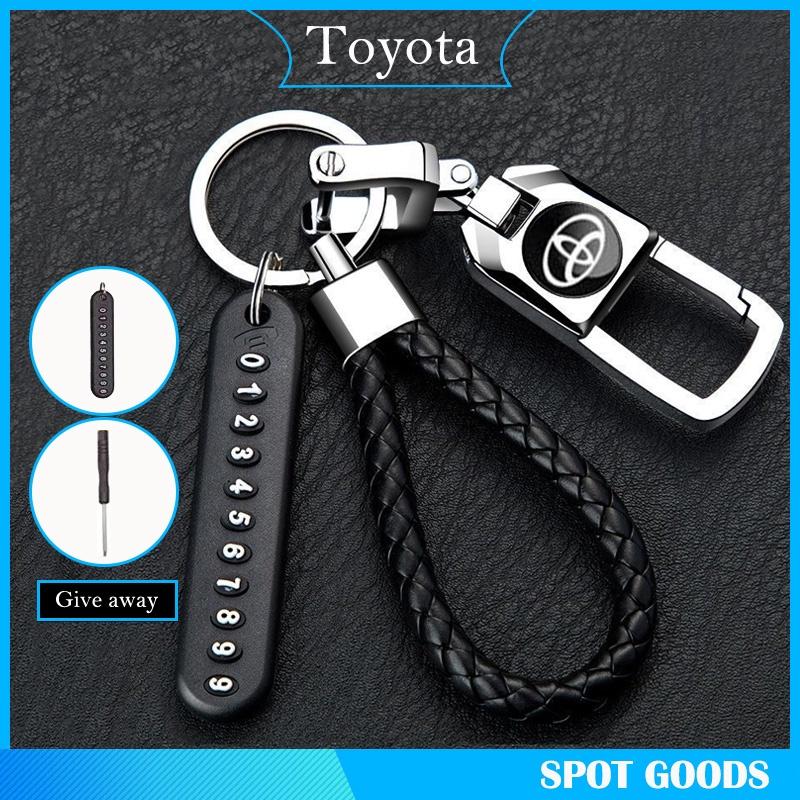 Toyota car logo keychain creative car key chain Alloy Metal Keyring ...