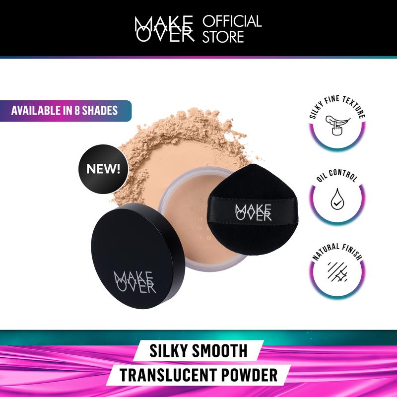 [NEW!] MAKE OVER Silky Smooth Translucent Powder - Bedak Tabur - Shop ...