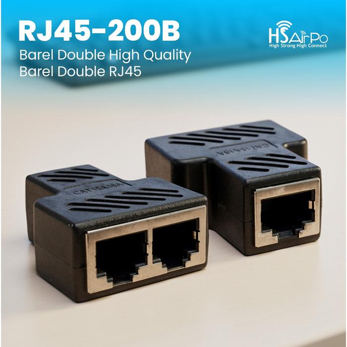 Promo HSAirPo RJ45 Female to Female Cabang 2 – Barel Coupler LAN UTP ...
