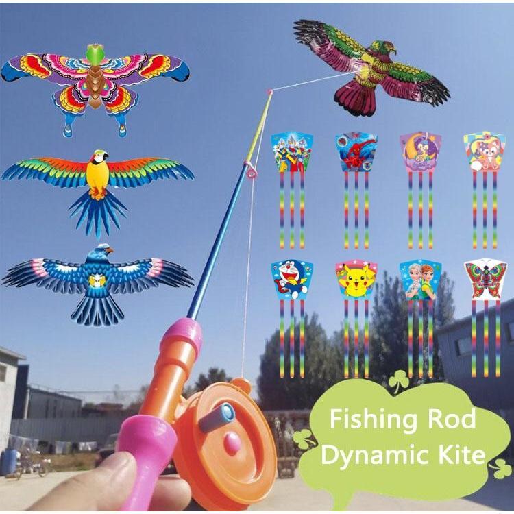 【30 Options】Fishing Kite Dynamic Kite Fishing Kids Outdoor Handheld ...