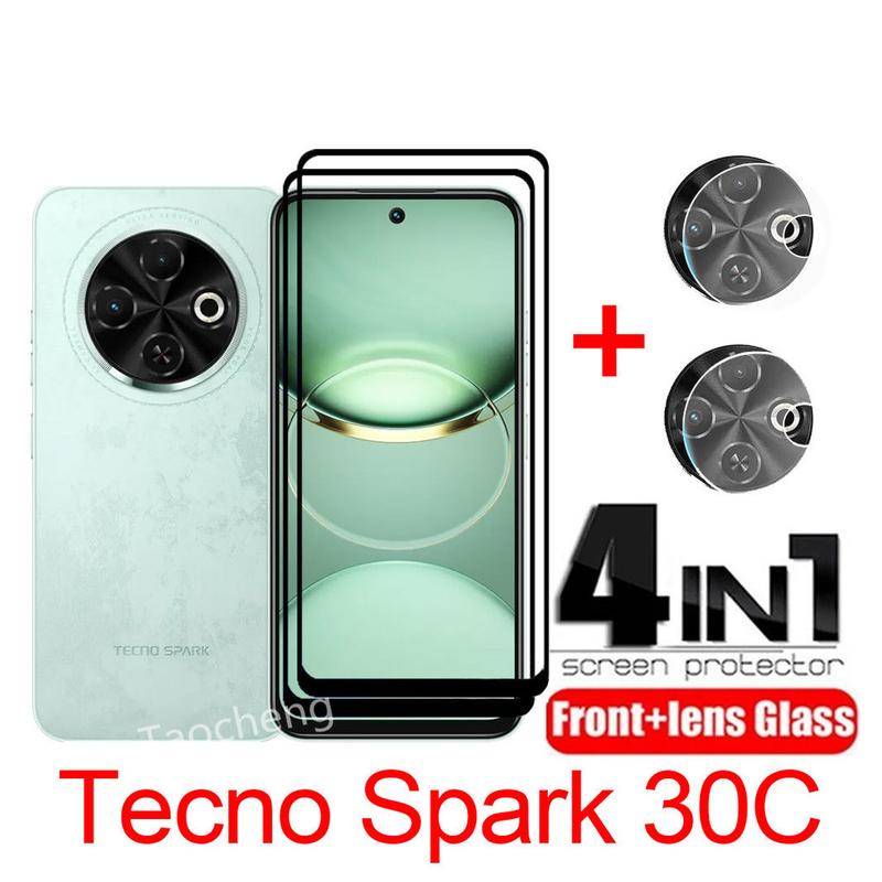 Filem Kaca Bajaan, 4 dalam 1, Untuk Tecno Spark 30C dan Spark30C ...