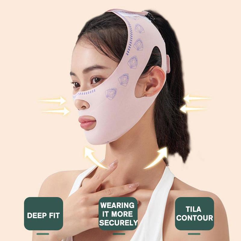 [BUY 1 FREE 1]V Shaped Face Mask Lift Up Sleeping Mask Breathable ...