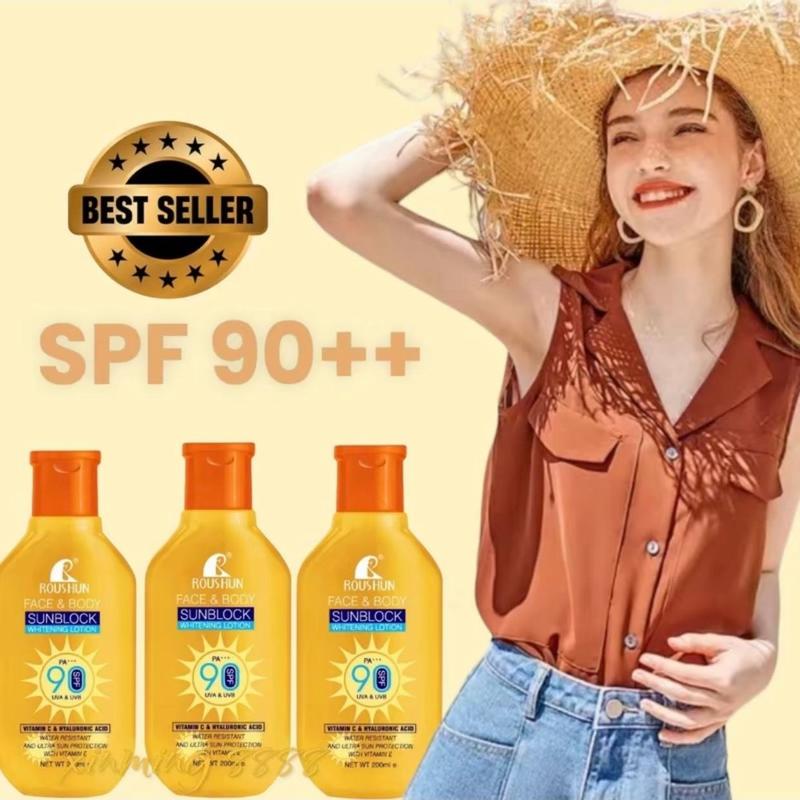 Buy 3 BOTTLES-SUNBLOCK Lotion SPF90+++ best the heat sun protection ...