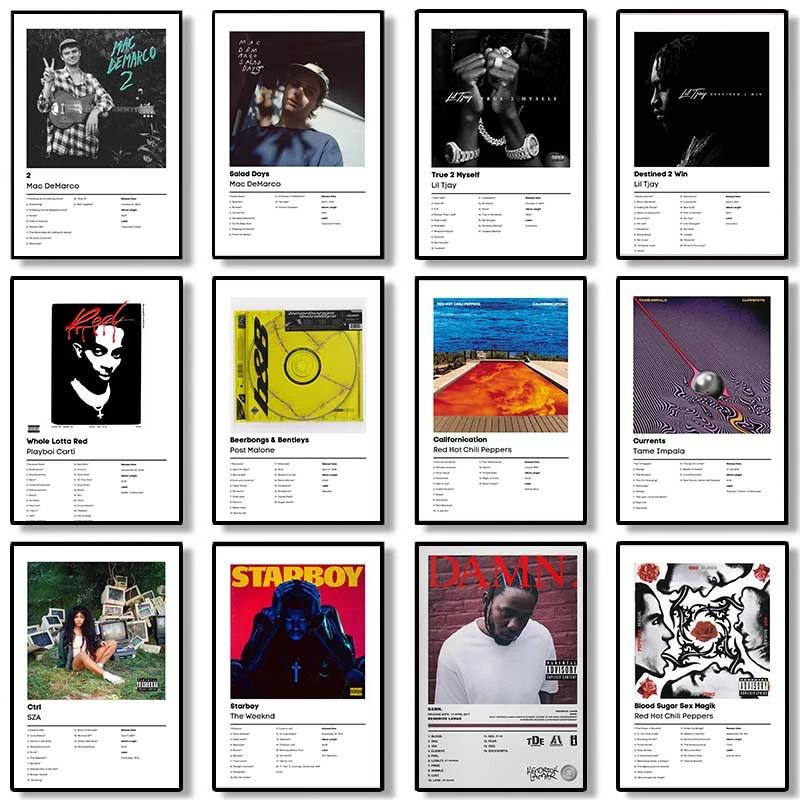 Pop Rapper Music Album Cover Poster Set Mac Demarco Lil Tjay - TikTok ...