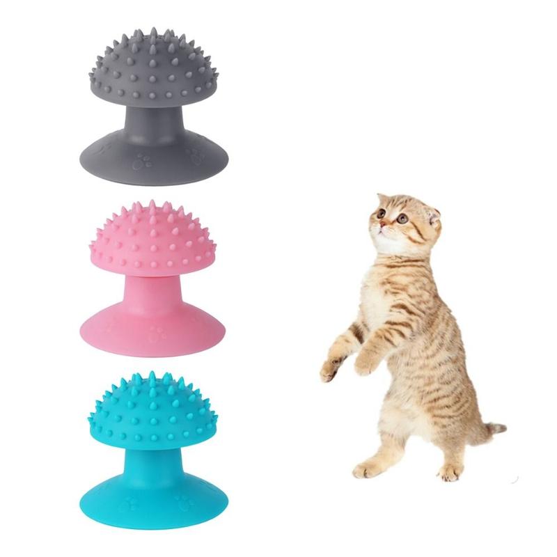 Pet Cat Comb Wear Resistant Pet Cat Massager TPR with Suctio - TikTok ...