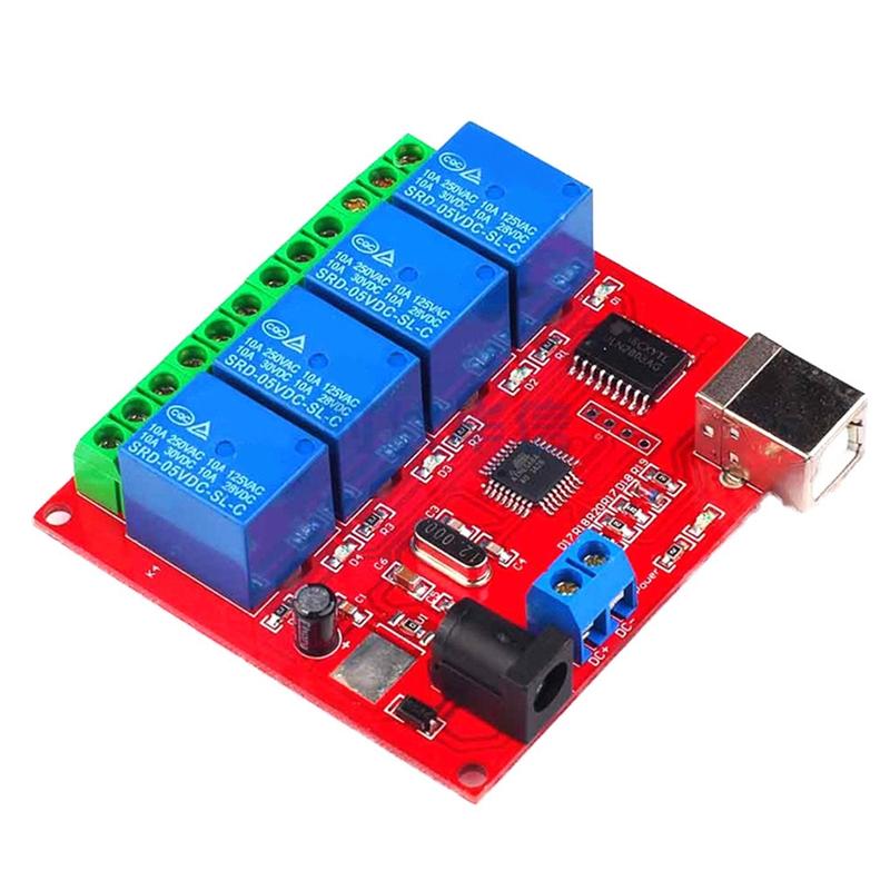 4 Channel 5V 12V 24V Relays Board USB Connection Intelligent - TikTok ...