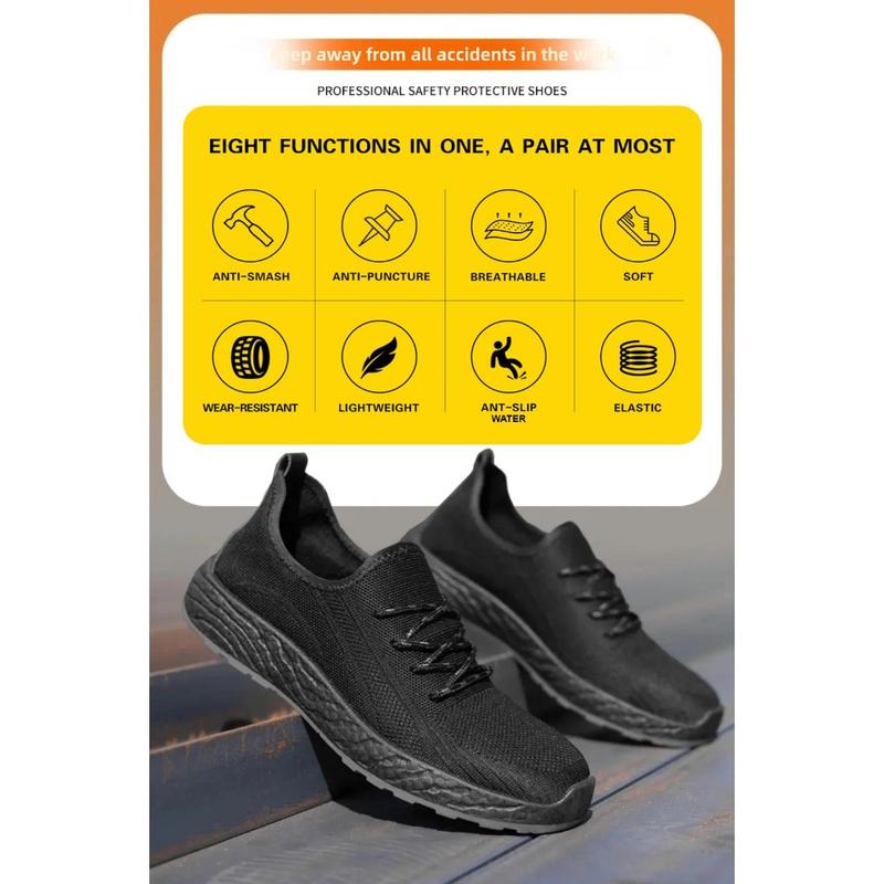 Lightweight Breathable Kasut Safety Hitam Latest Design (New - TikTok ...