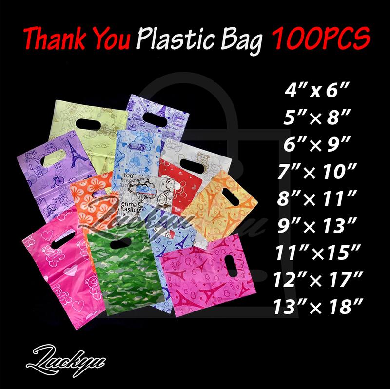 Terima Kasih Beg 100 keping Thank You Plastic Bag 100 keping - TikTok ...