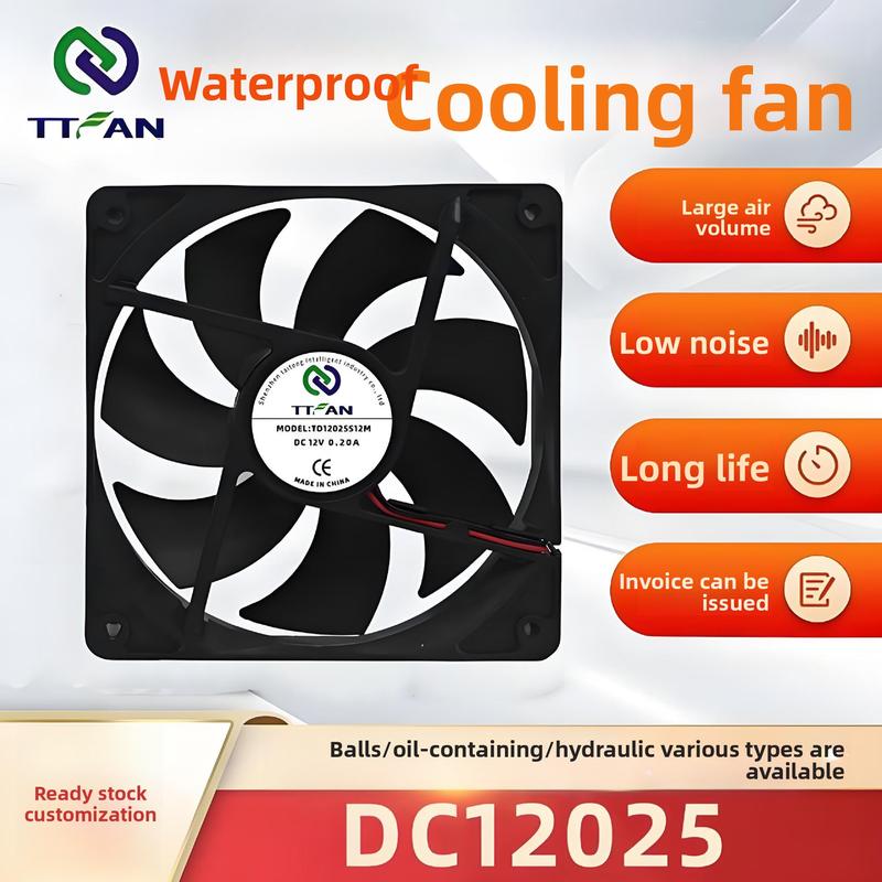 Factory DC12025 Cooling Fan Waterproof IP55 IP68 Chassis Industrial ...