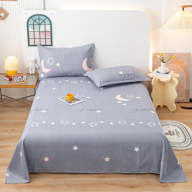 Mat Student Thickened Home Bedroom Brushed Pillowcase Bed Sheet ...