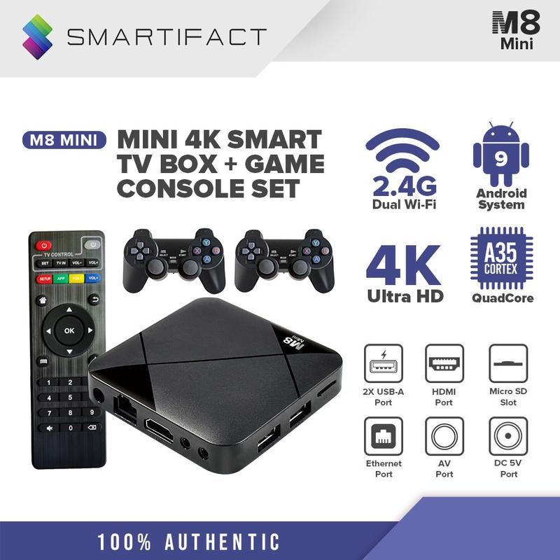 【For live】Smartifact M8 Mini 4K Smart TV Box Game Console Dual - TikTok ...
