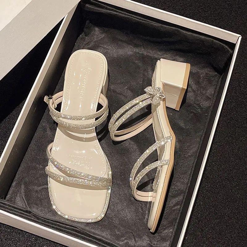 Sandal Gred Tinggi, Kasut Wanita, Fesyen Baru, Serba guna, Berlian ...