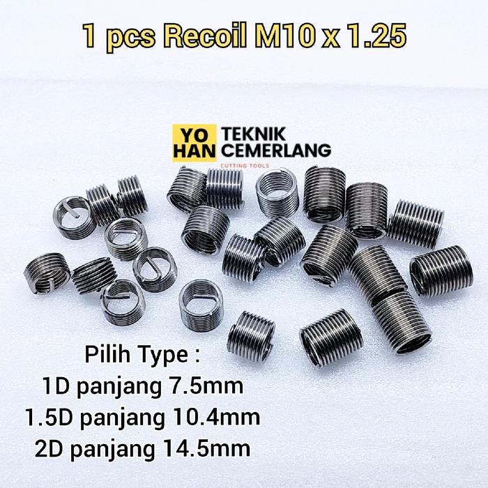 Jual 1 pcs Recoil M10 x 1.25 Alat Perbaikan Drat Baut 14 - Kota Bekasi ...