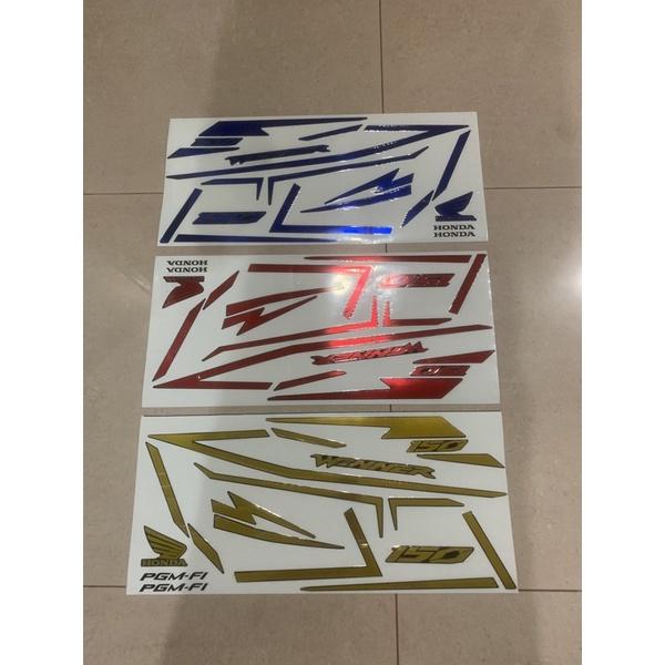 RS150 V1 V2 HONDA WINNER ( 11 ) COM CUT CHROME BODY COVER STRIPE ...
