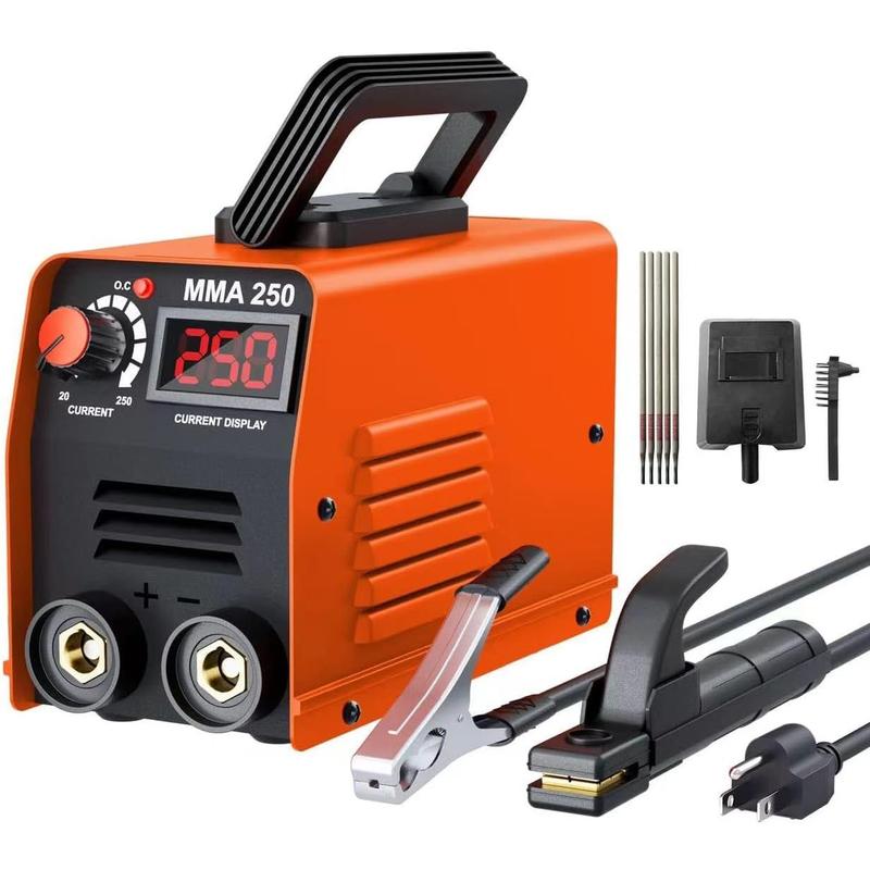 250 Amp DC Inverter Welder Machine with Mini LED Display, Portable MMA ...