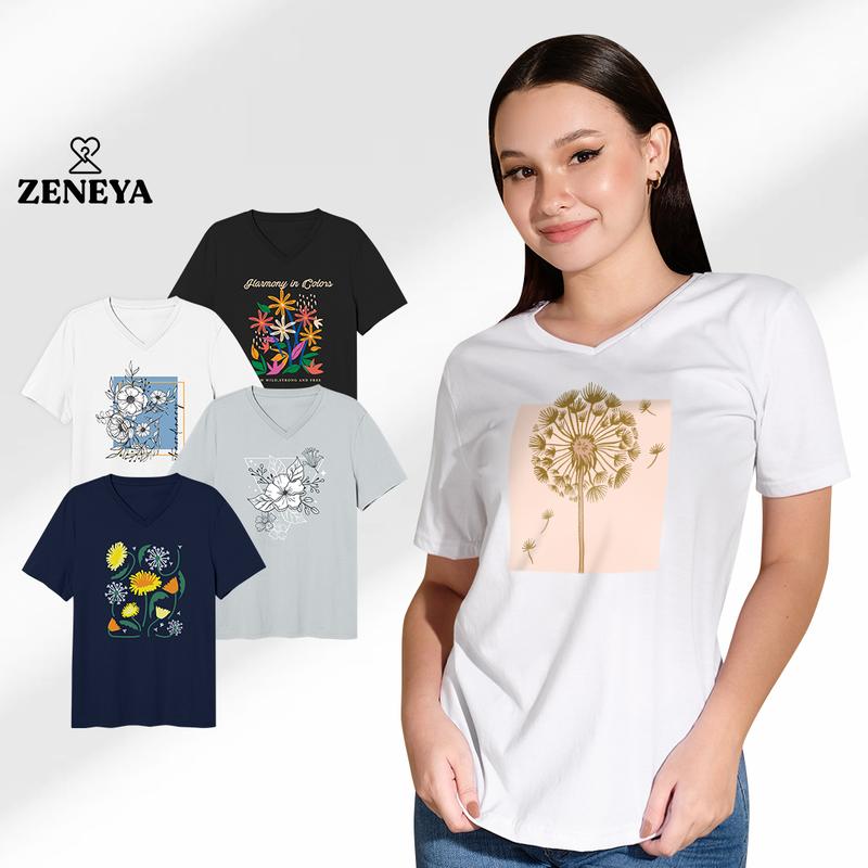 Zeneya Dandelion Shirt T Shirt Tshirt For Women Collection classic ...
