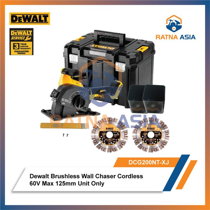 Promo Dewalt DCG200NT-XJ Brushless Wall Chaser Cordless 60V Max 125mm ...