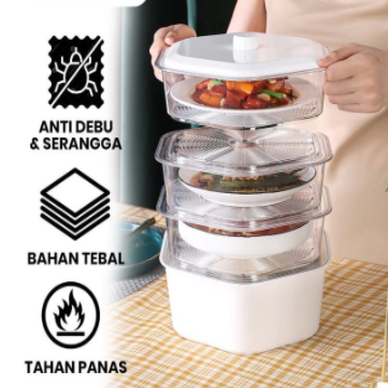 Rak Makanan Transparan Modern 4 Susun Multi Layer segi 6 / Rak - Shop ...